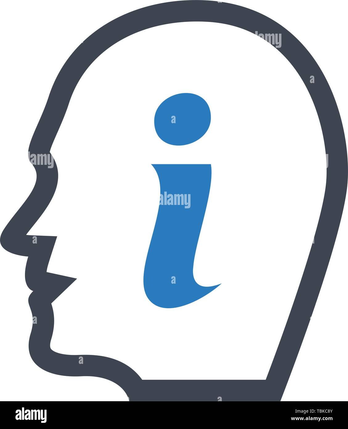 Strategy information icon vector - blue Stock Vector Image & Art - Alamy