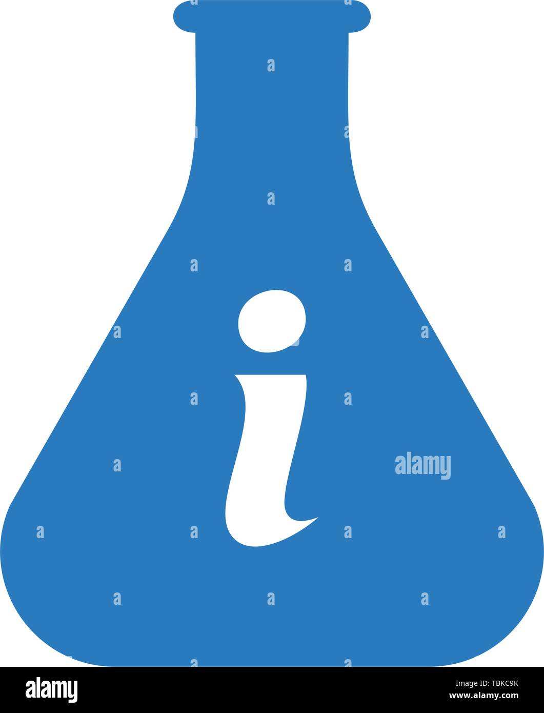 Science information icon vector - blue Stock Vector Image & Art - Alamy