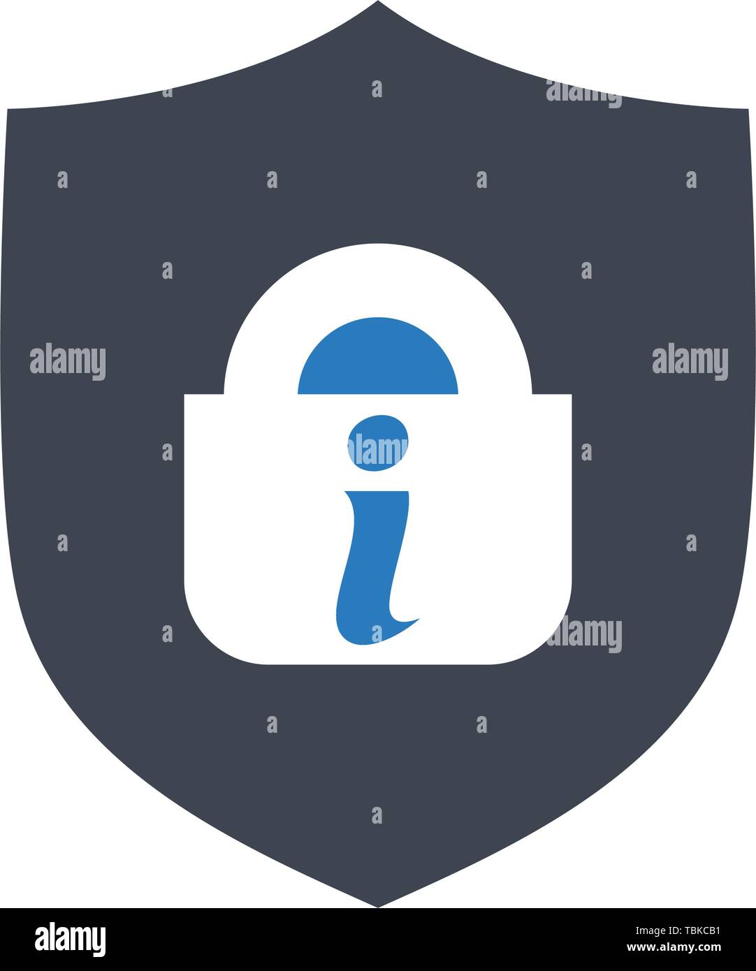 Security information icon vector - blue Stock Vector Image & Art - Alamy