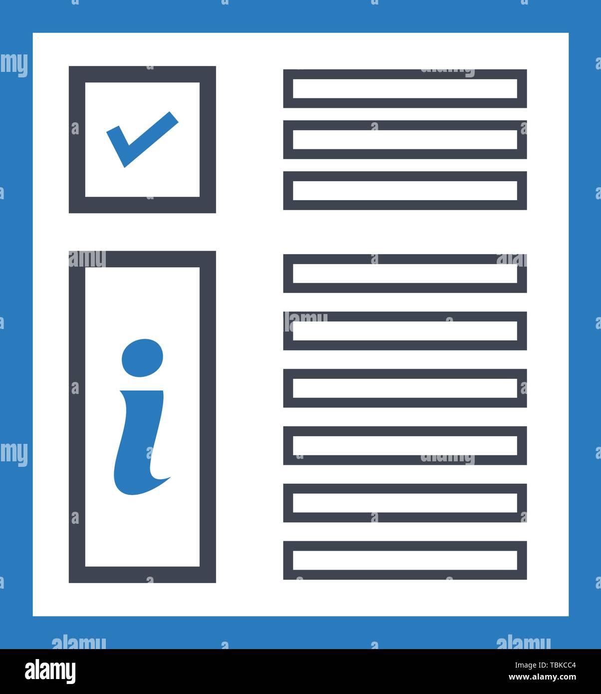 Office document information icon hi-res stock photography and images ...