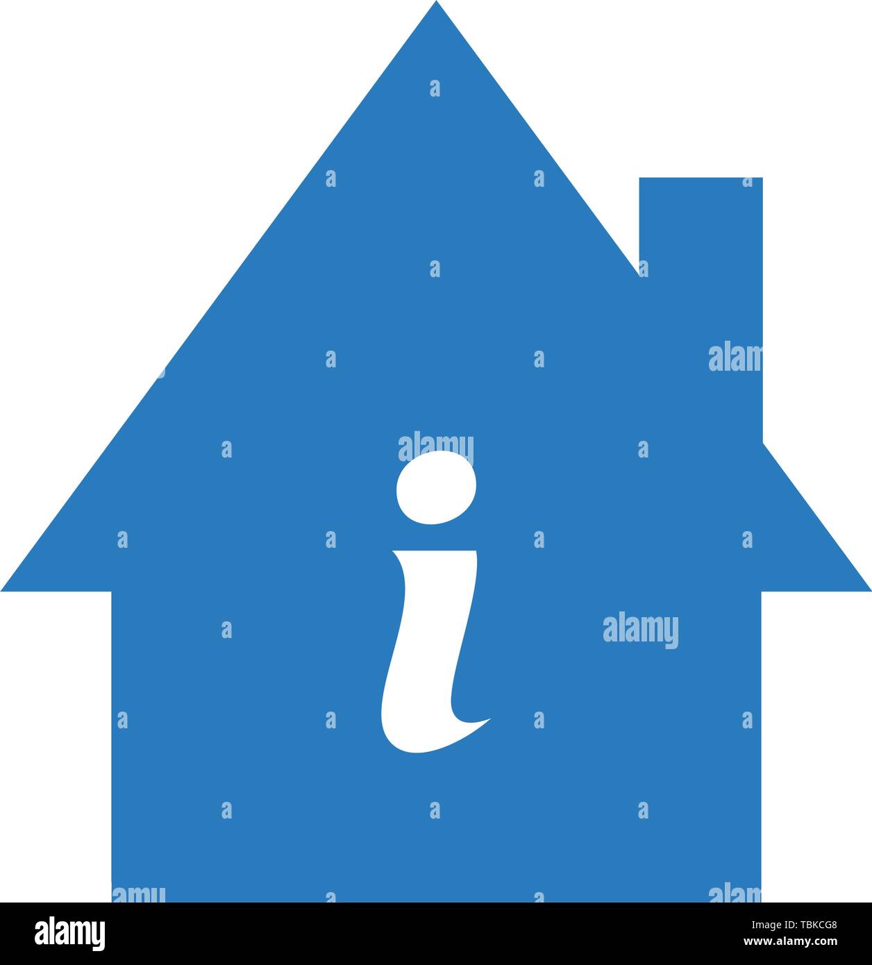 Real Estate information icon vector - blue Stock Vector Image & Art - Alamy