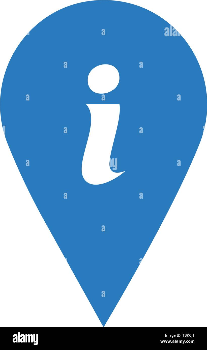 Located information icon vector - blue Stock Vector Image & Art - Alamy