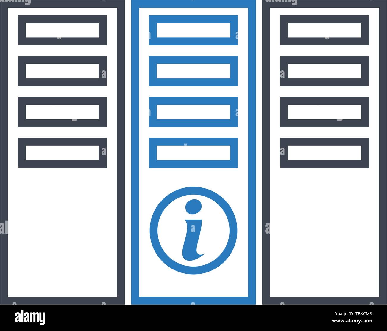 Office file information icon vector - blue Stock Vector Image & Art - Alamy