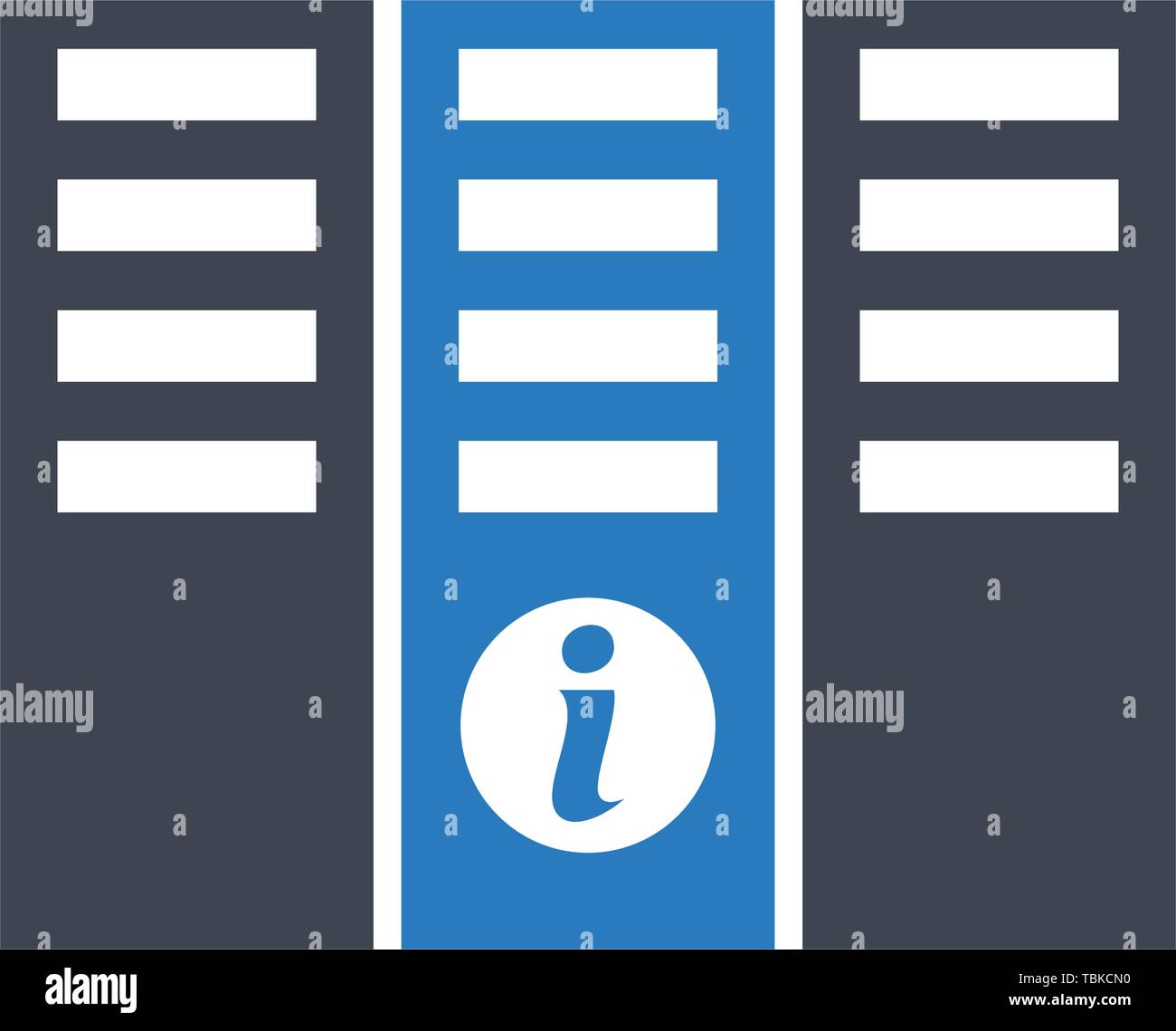 Office file information icon vector - blue Stock Vector Image & Art - Alamy