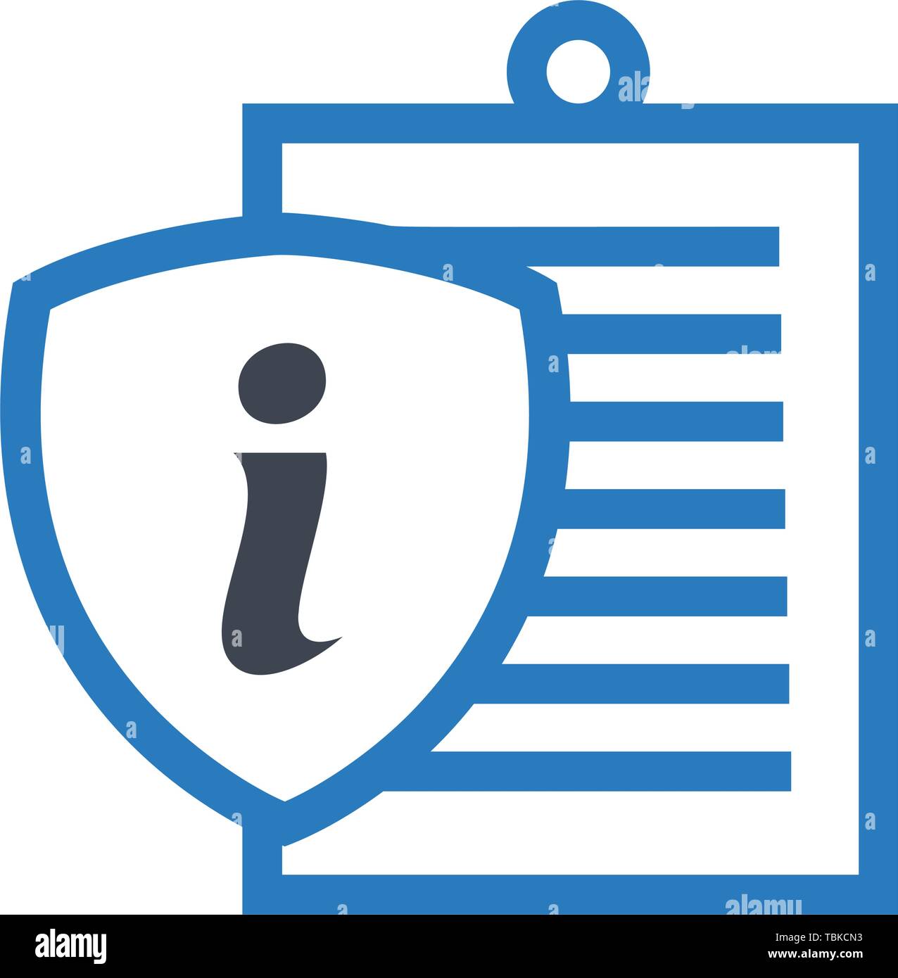 Document information icon vector - blue Stock Vector Image & Art - Alamy