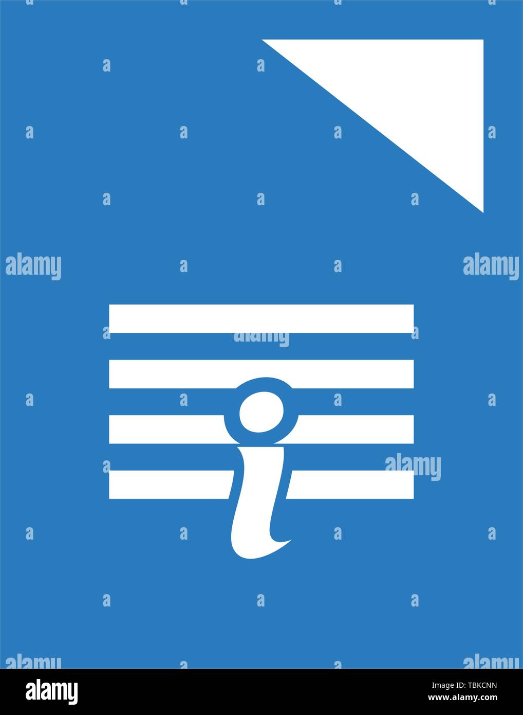 Document information icon vector - blue Stock Vector Image & Art - Alamy