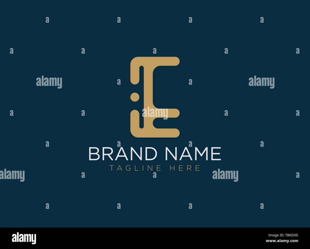 Luxury letter E logo. Elegant identity design Stock Vector Image & Art ...