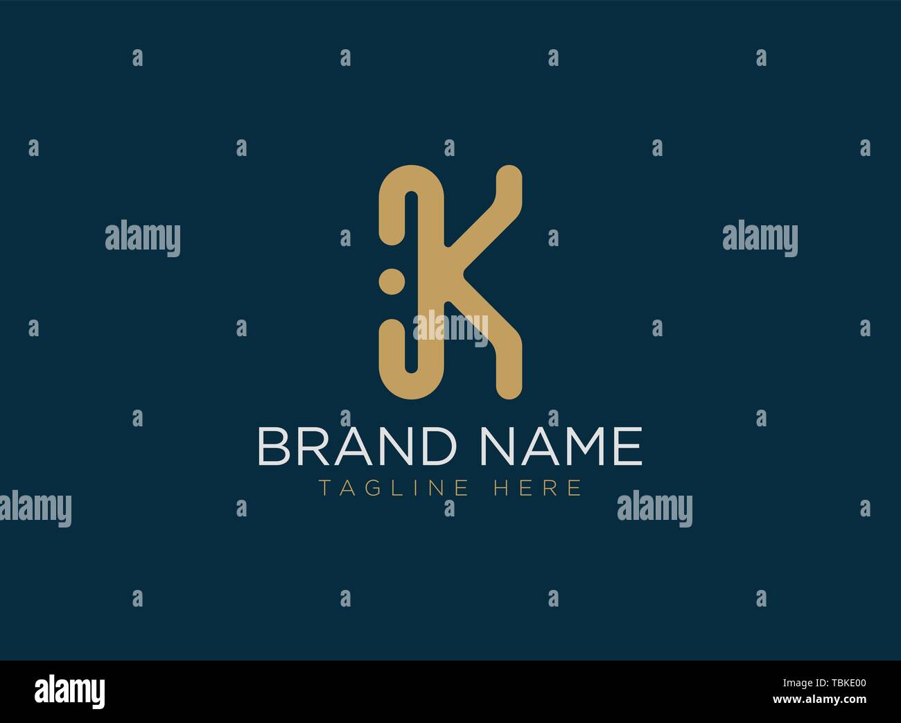 Luxury letter K logo. Elegant identity design Stock Vector Image & Art ...