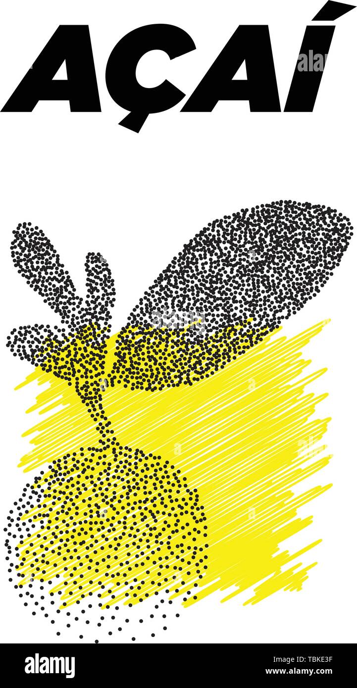 Acai modern halftone dot poster with bright colors Stock Vector Image ...