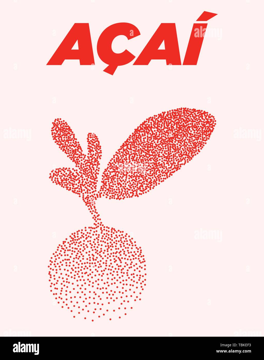 Acai modern halftone dot poster with bright colors Stock Vector Image ...