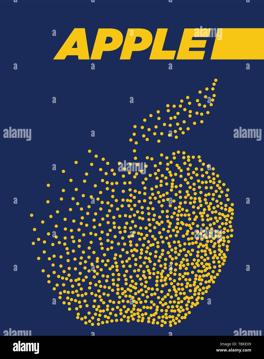 Geometric apple Stock Vector Images - Alamy