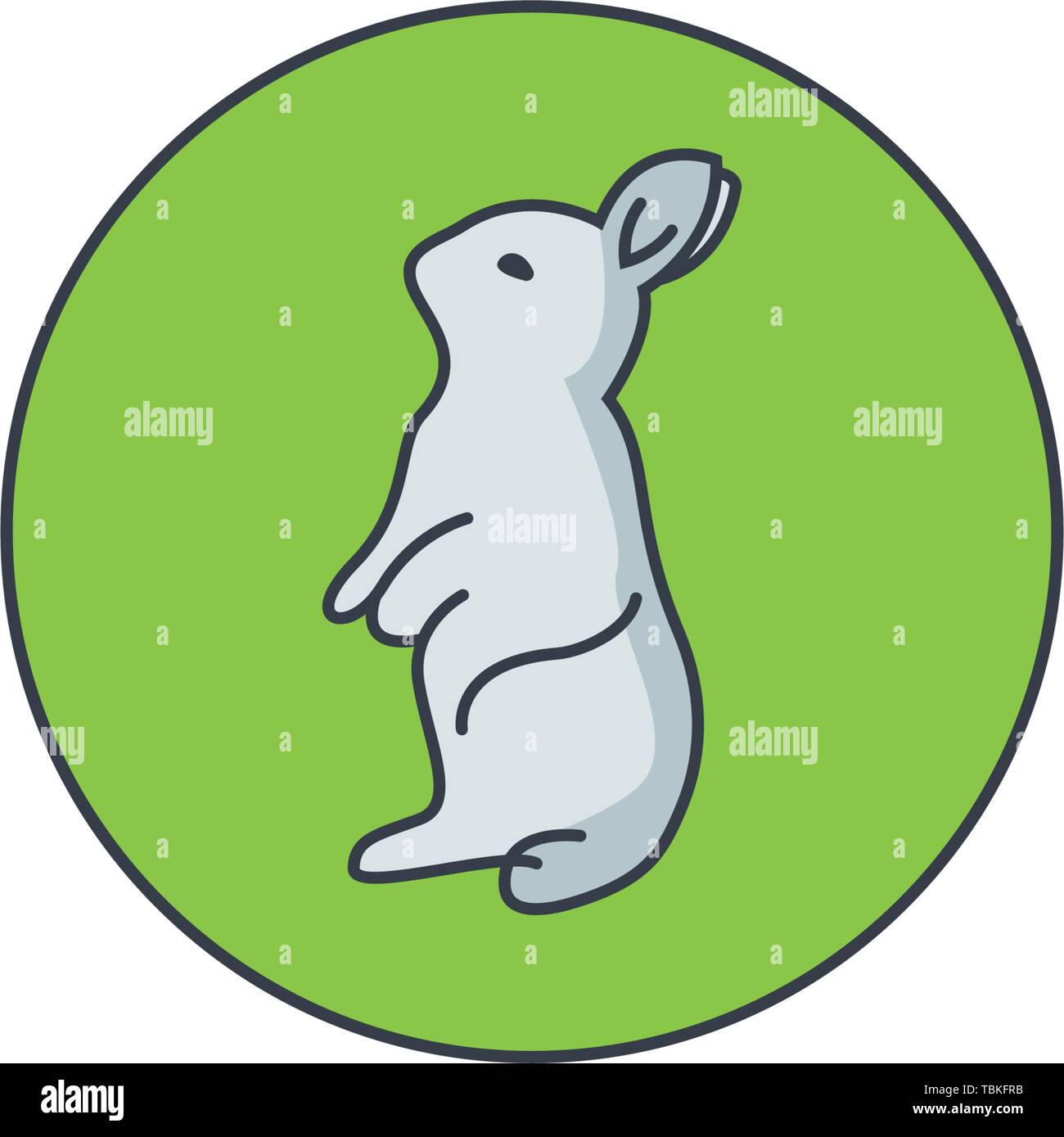 Cute rabbit Illustration Stock Vector Image & Art - Alamy