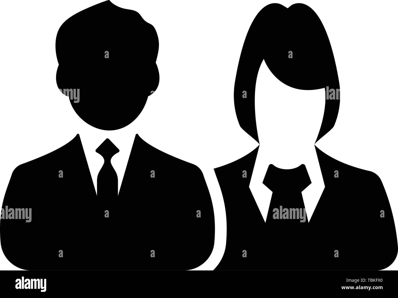 Men and women with the business avatar profile picture - Black Stock ...