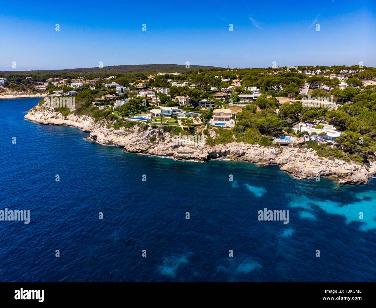 Aerial view of bay cala falco hi-res stock photography and images - Alamy