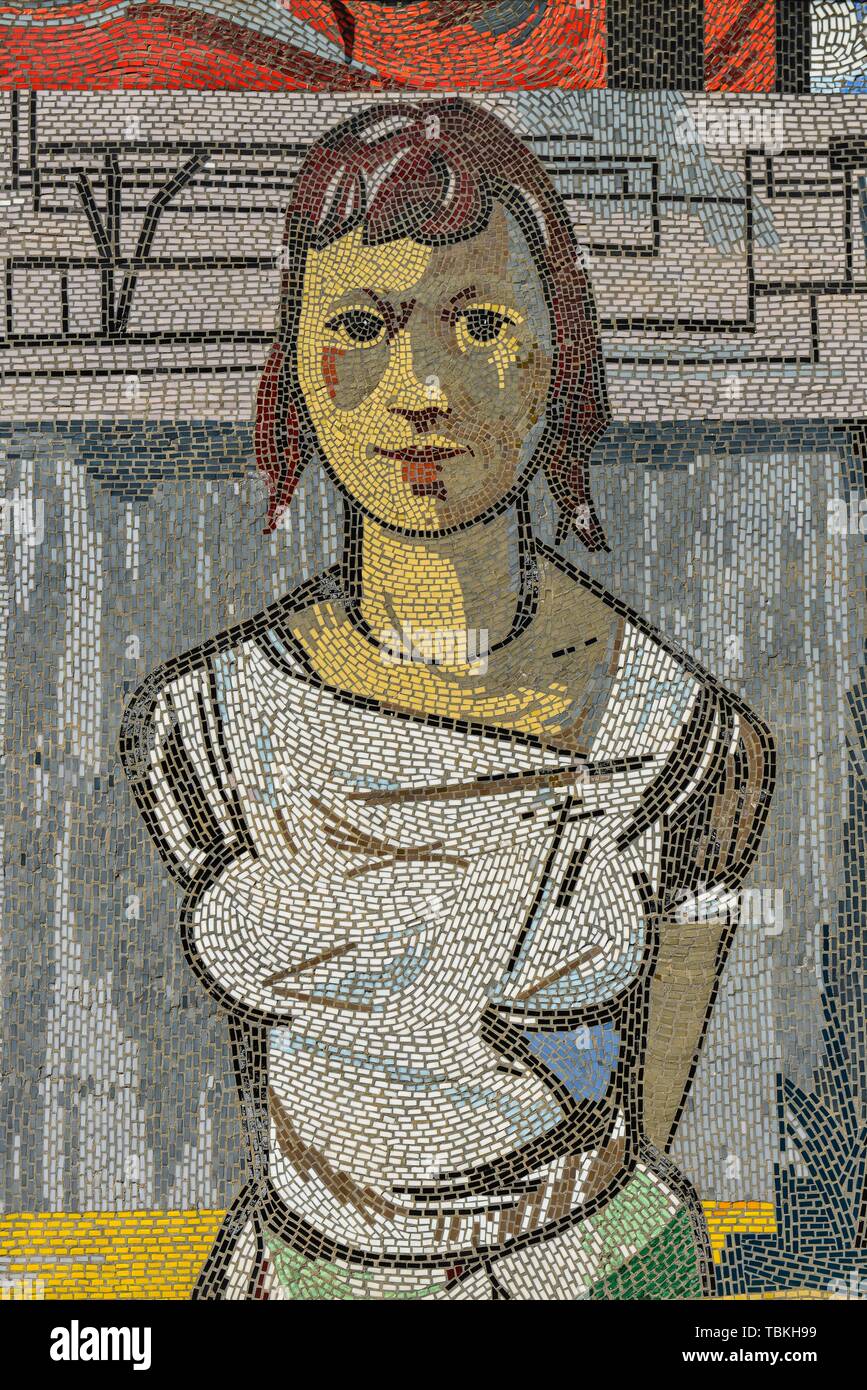 Mosaic, Computer Center, Breite Strasse, Potsdam, Brandenburg, Germany ...