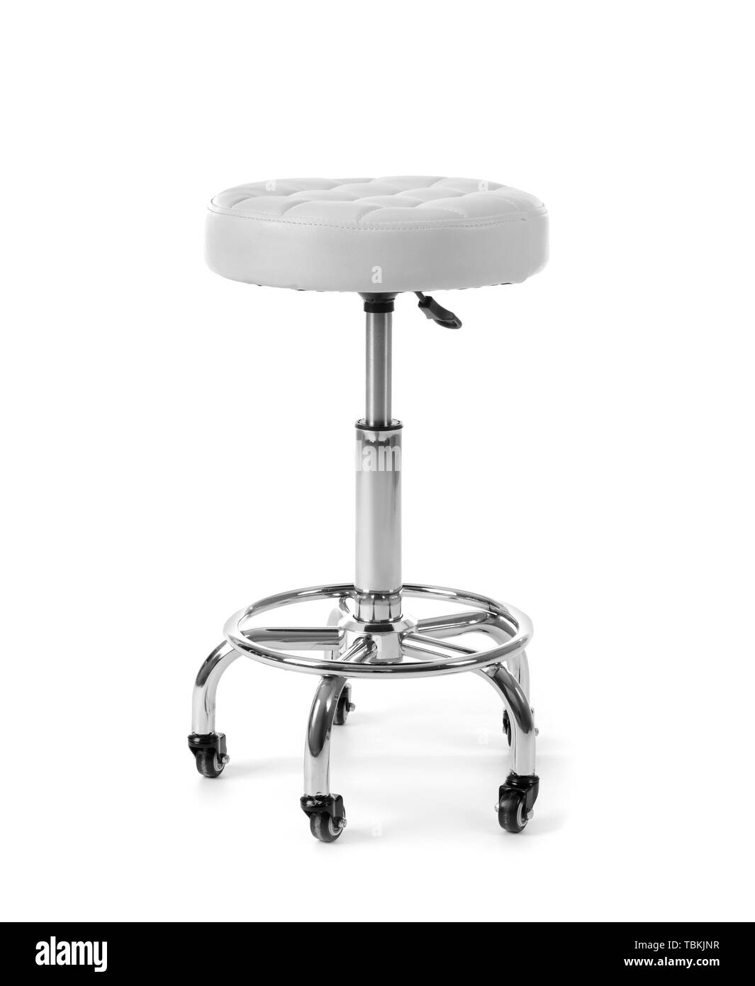Modern stool on white background Stock Photo - Alamy