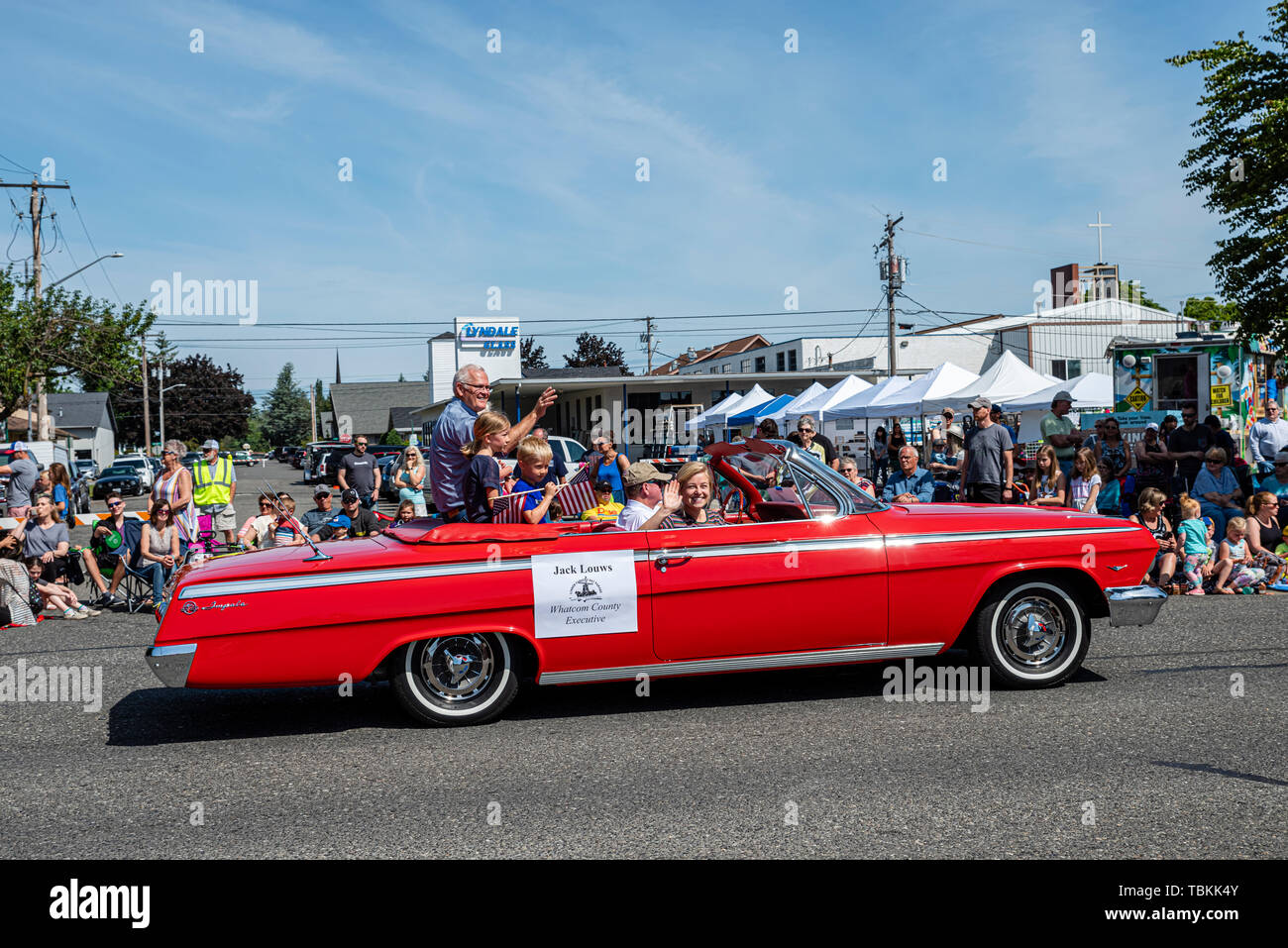Whatcom County Executive Jack Louws in the 2019 Lynden Farmers Day ...