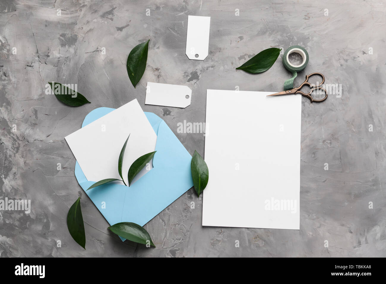 Mockup invitation on grunge hi-res stock photography and images - Alamy