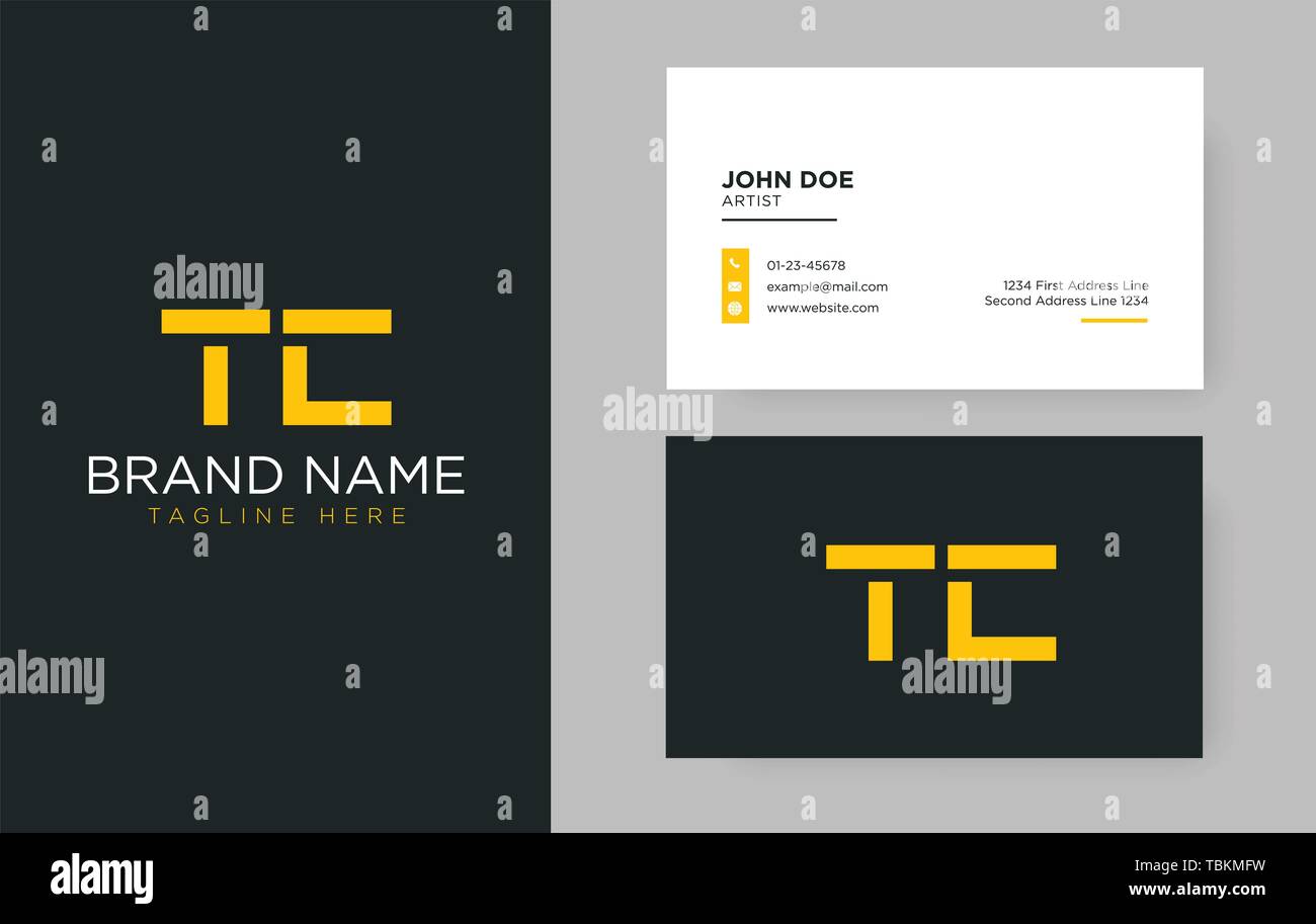 Premium letter TC logo with an elegant corporate identity template ...