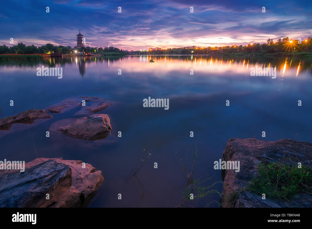 Photographed in Nanning Wuxiang Hu Stock Photo - Alamy