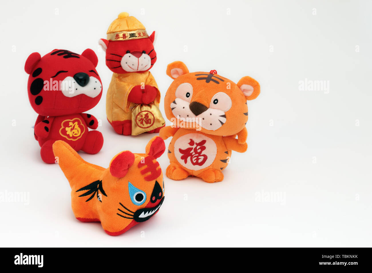 A group of auspicious tigers Stock Photo - Alamy