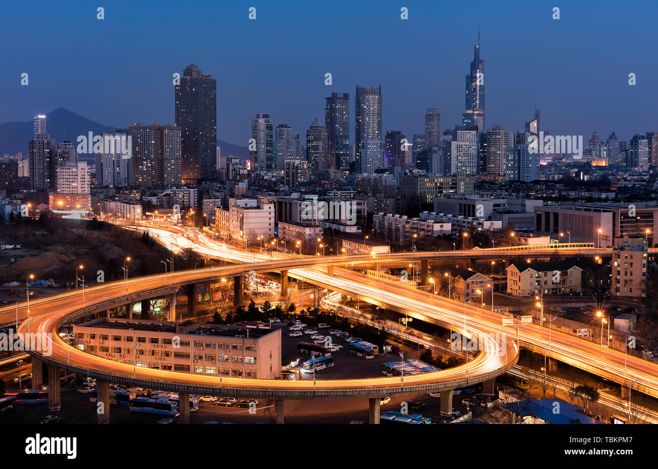 Nanjing city night view hi-res stock photography and images - Alamy