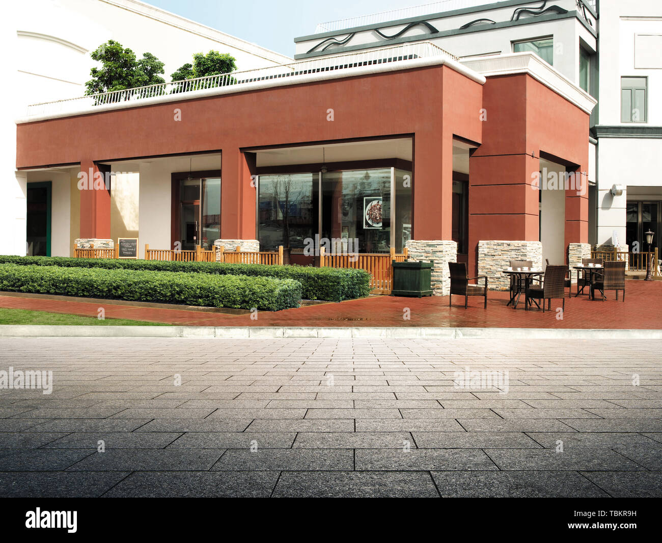 European Architecture Cafe Stock Photo - Alamy