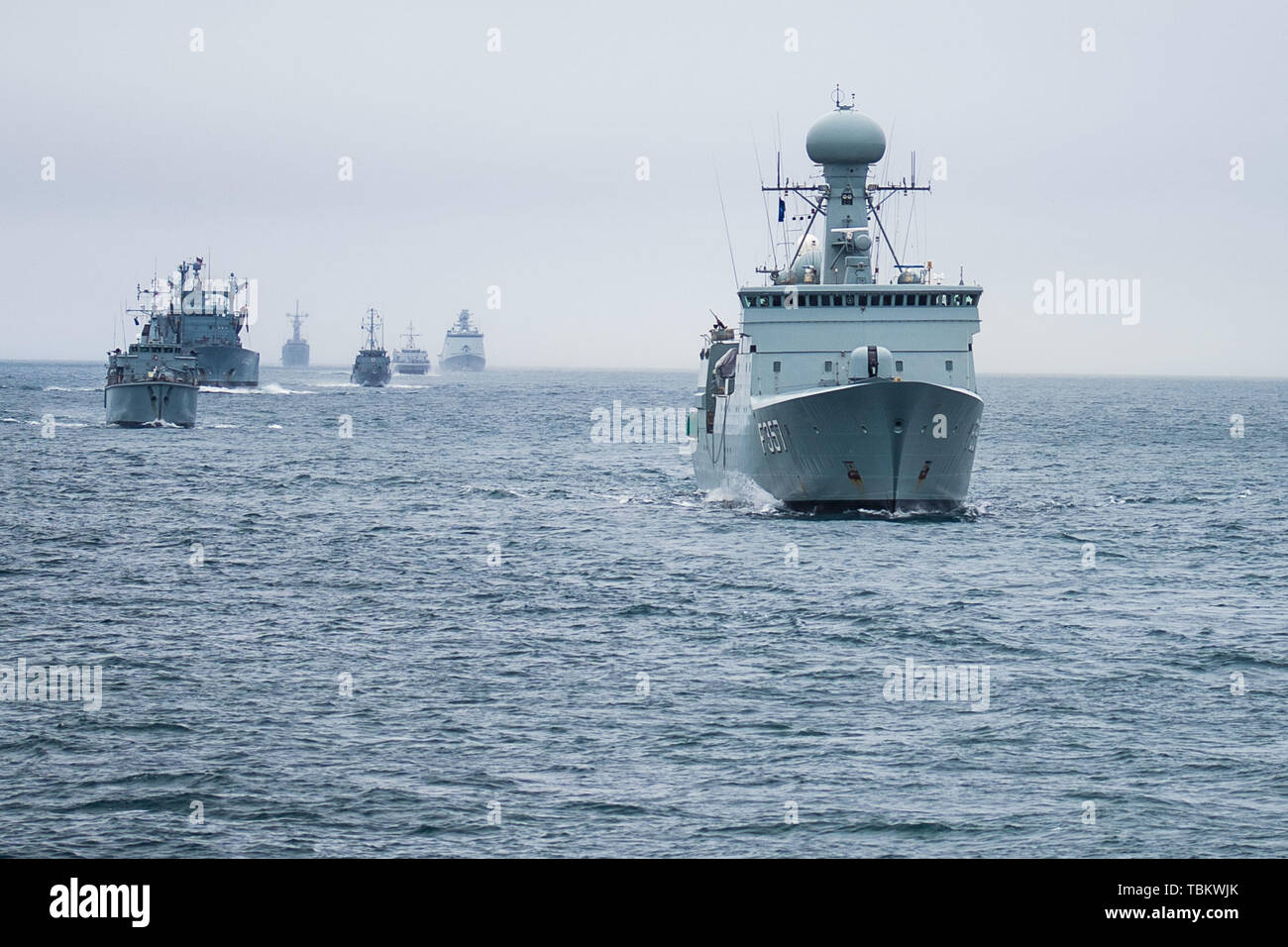 190320-N-YS418-067 ENGLISH CHANNEL (March 20, 2019) The Danish patrol ...