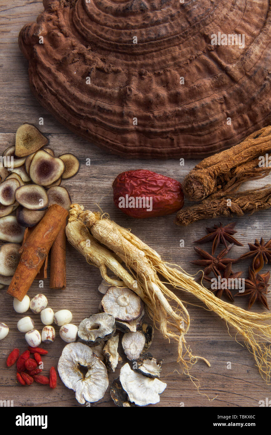 Display of medicinal materials Stock Photo - Alamy