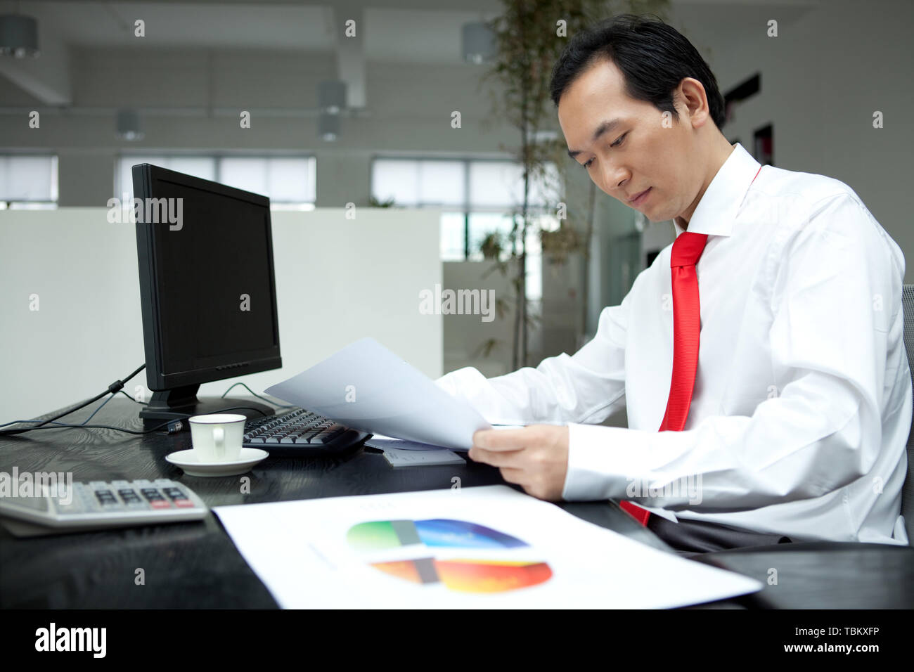 A business person's work scene Stock Photo - Alamy