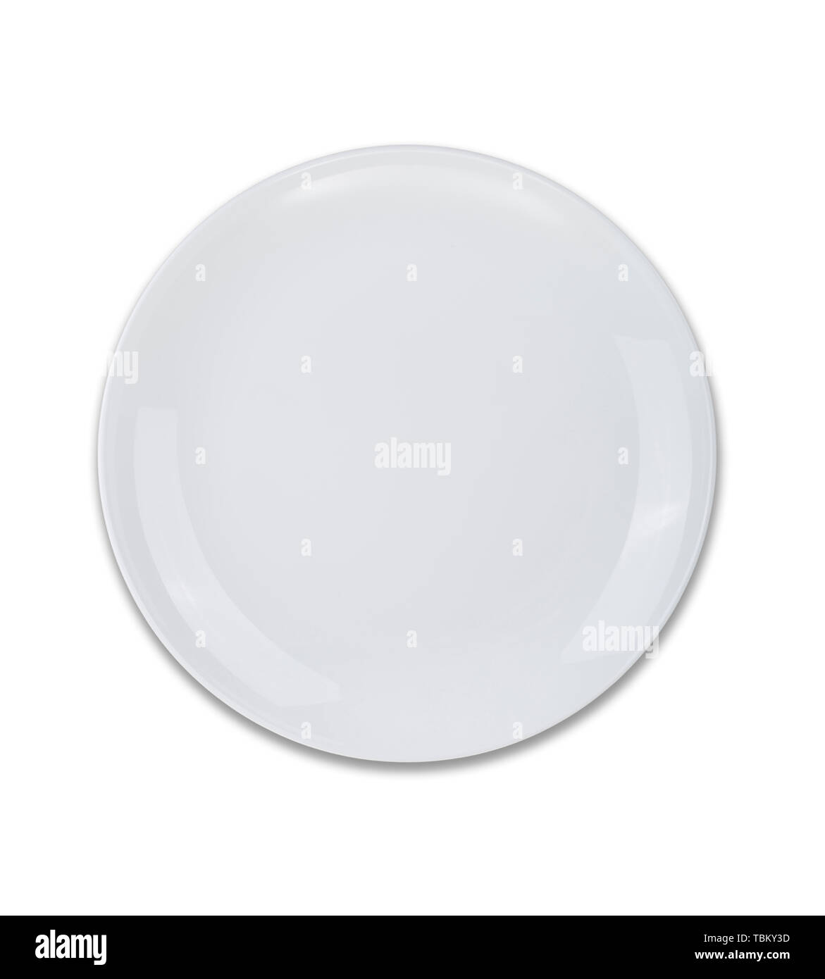 Blank white plate Stock Photo - Alamy