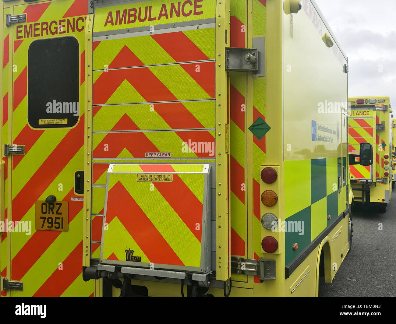 An ambulance from the Northern Ireland Ambulance Service. More than 400 ...