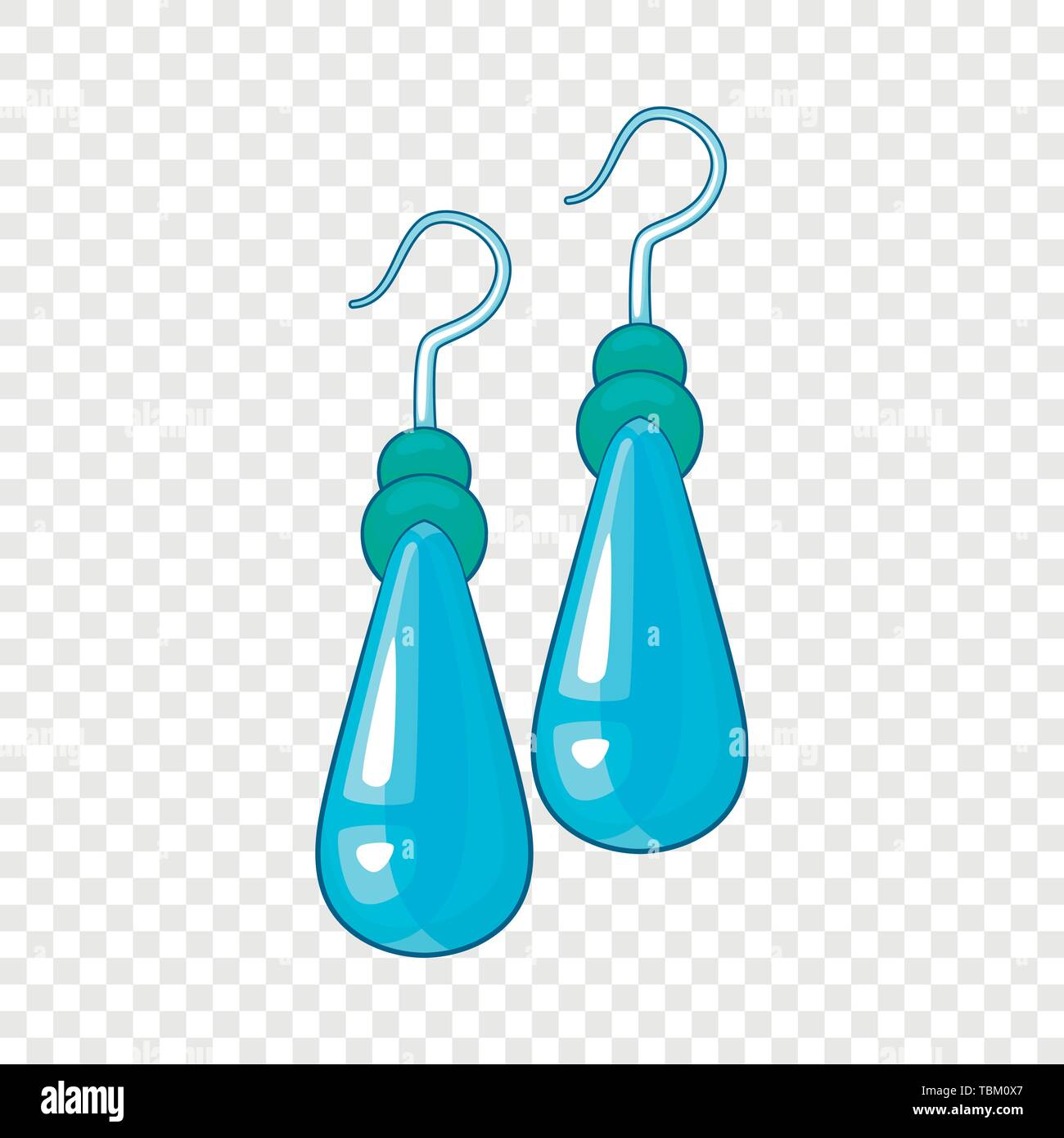 Earrings icon, cartoon style Stock Vector Image & Art - Alamy