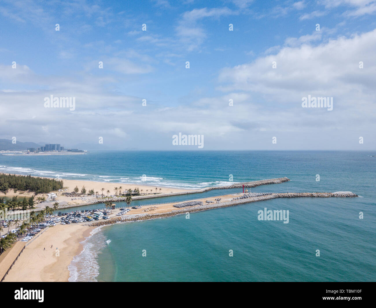 Aerial photo scenery of Sanya Boundary Island Stock Photo - Alamy