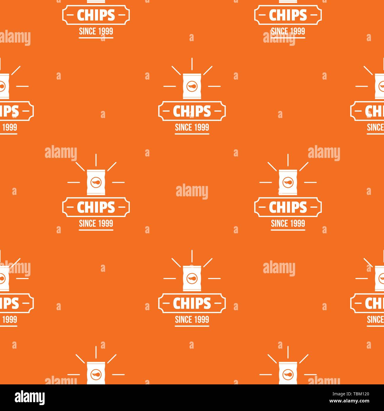 Chips pattern vector orange Stock Vector Image & Art - Alamy
