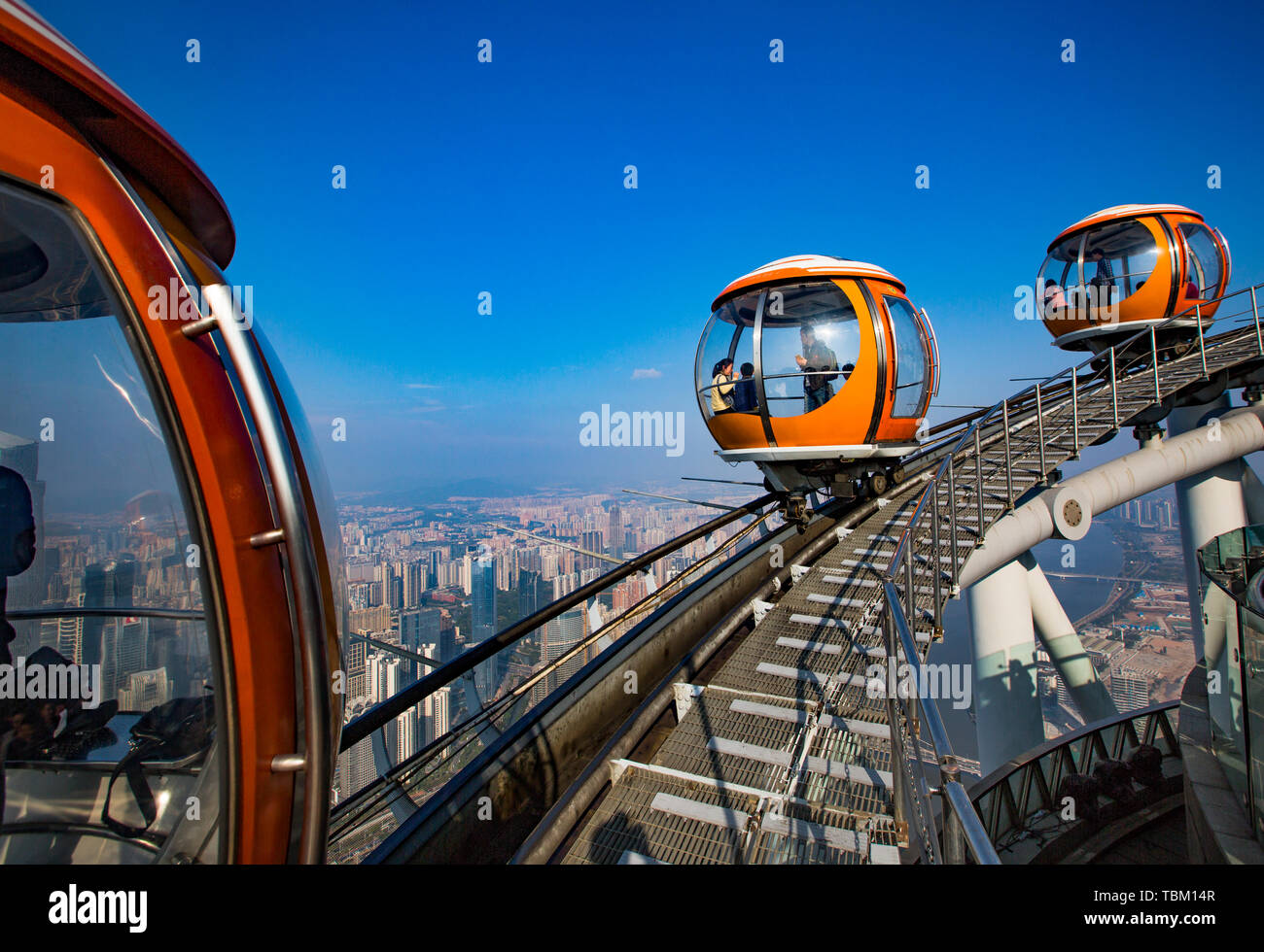 guangzhou tower, the ferris wheel Stock Photo - Alamy