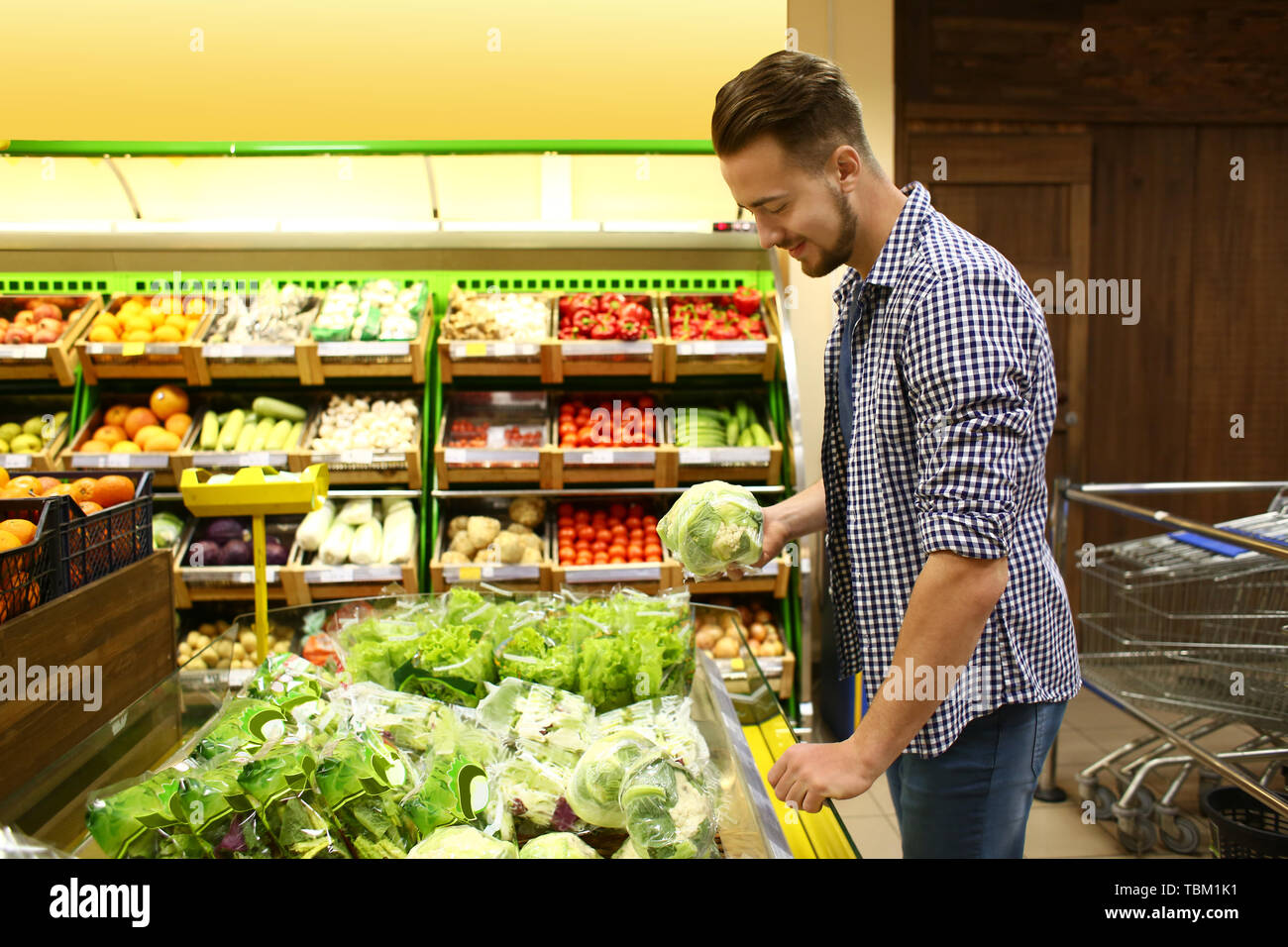 Man choosing food hi-res stock photography and images - Alamy