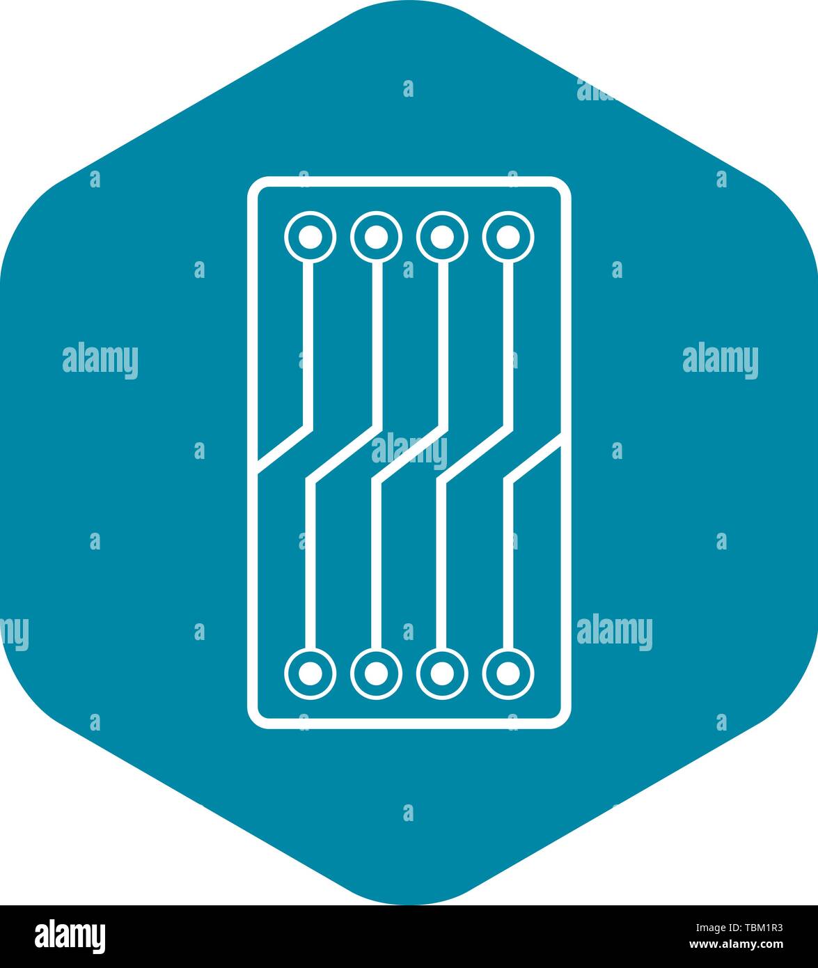 Circuit board icon simple Stock Vector Image & Art - Alamy