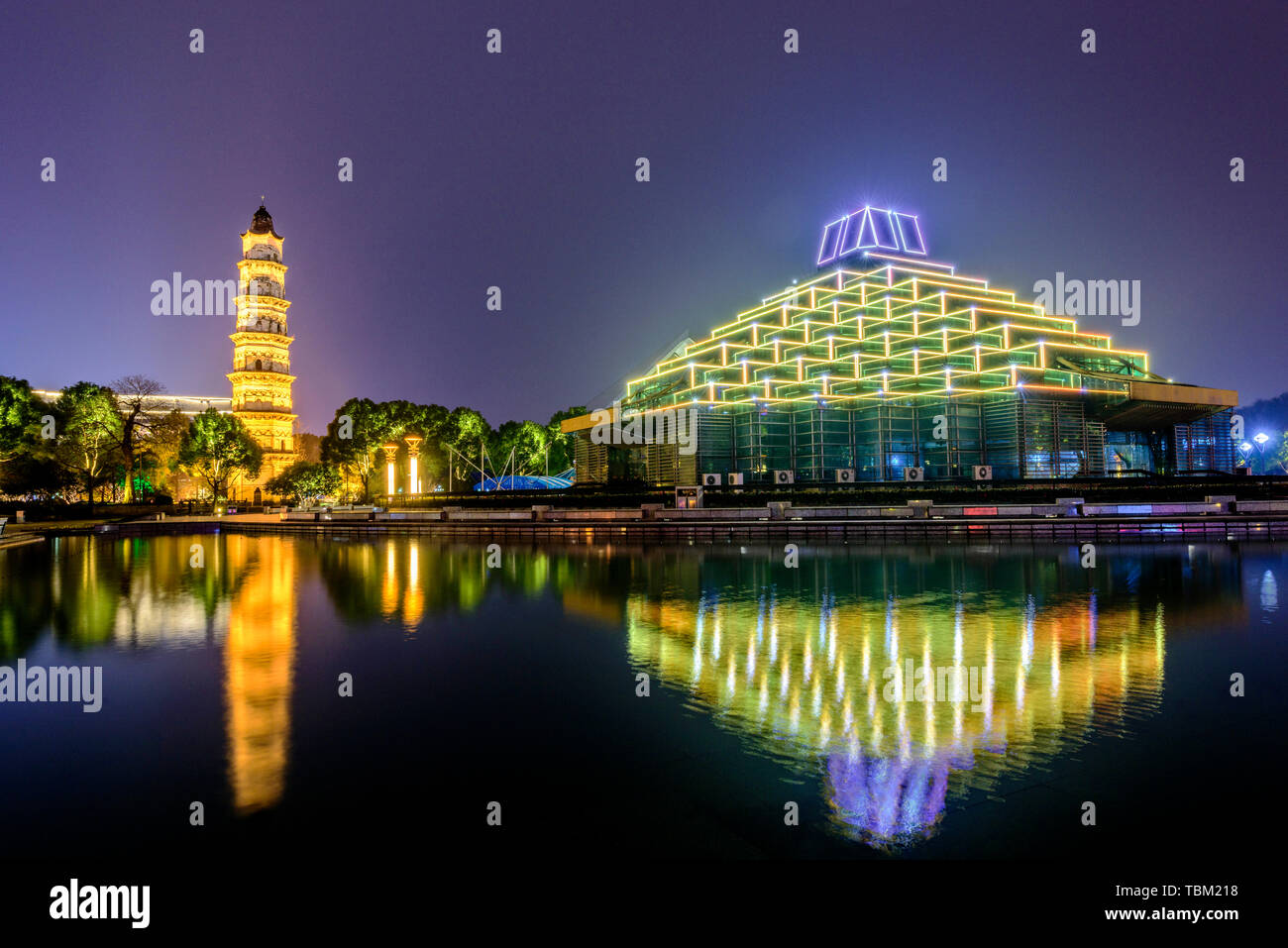 Zhejiang shaoxing convention and exhibition center hi-res stock ...