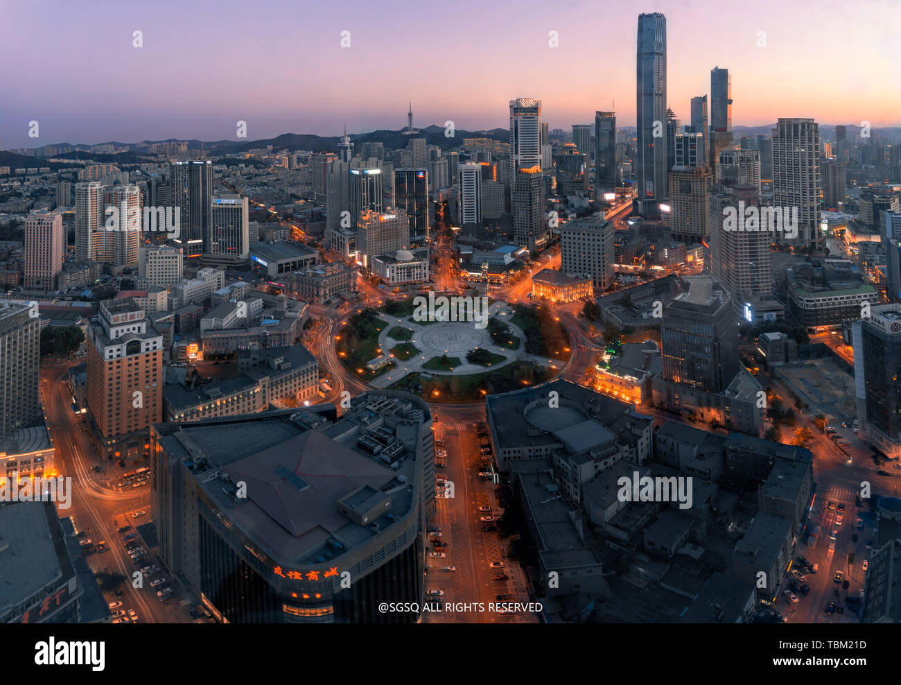 City dalian scenery and night scenery architecture hi-res stock ...