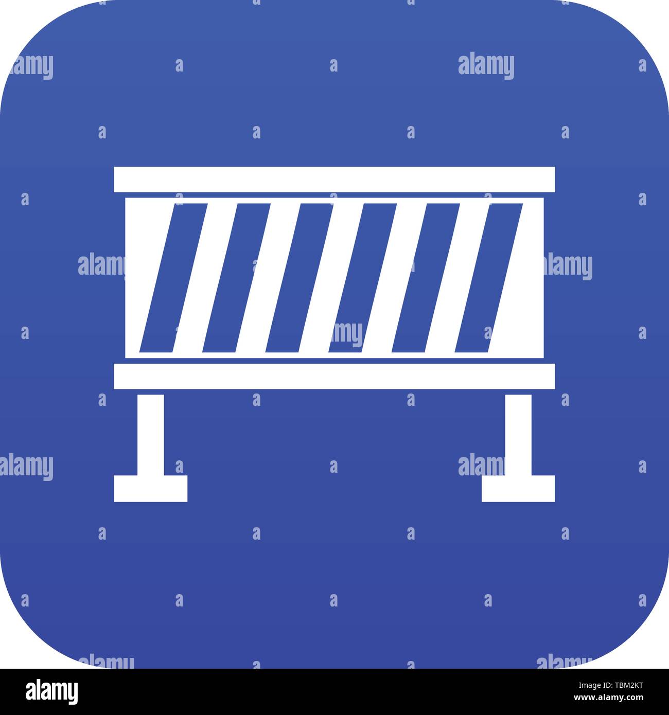 Traffic barrier icon digital blue Stock Vector Image & Art - Alamy