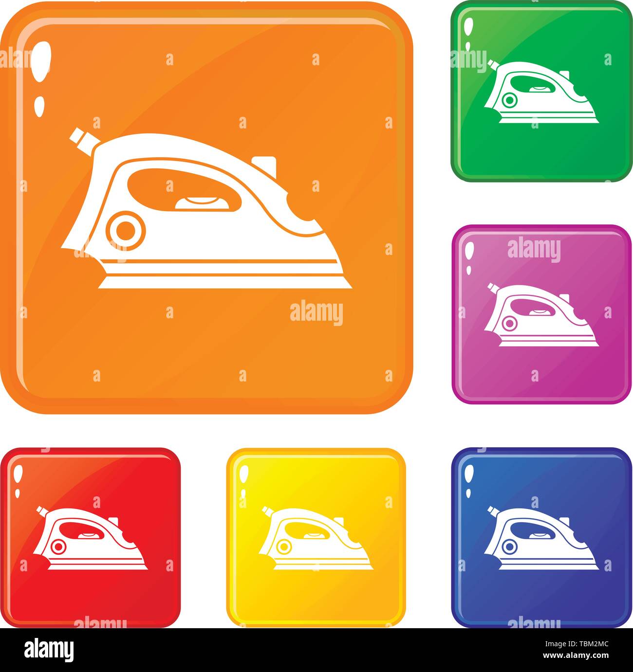 Iron icons set vector color Stock Vector Image & Art - Alamy