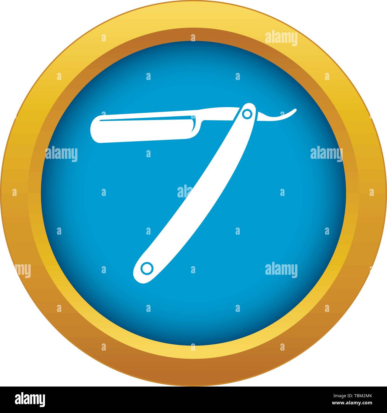 Razor blade icon blue vector isolated Stock Vector Image & Art - Alamy