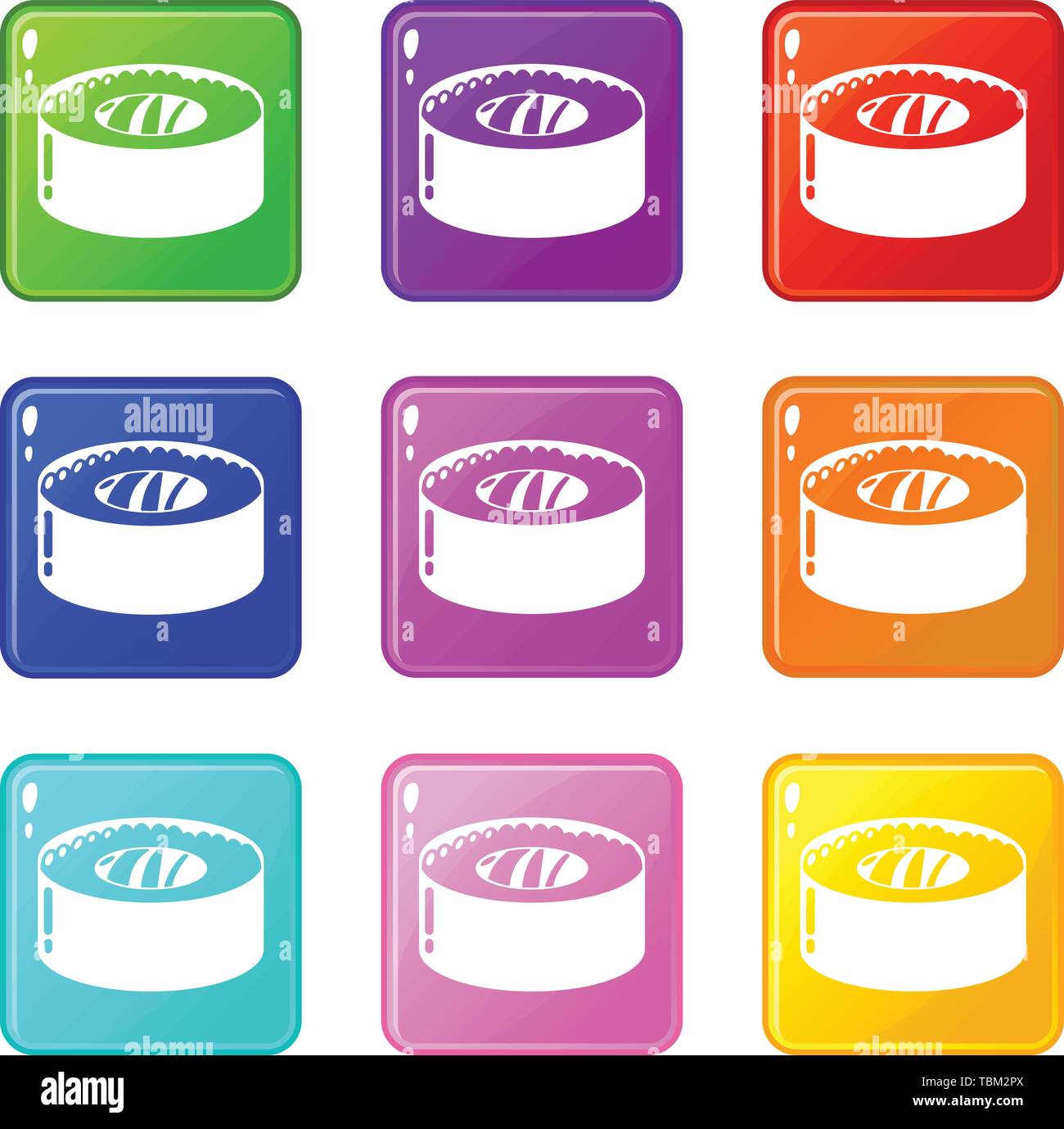 Sushi fish icon, simple black style Stock Vector Image & Art - Alamy