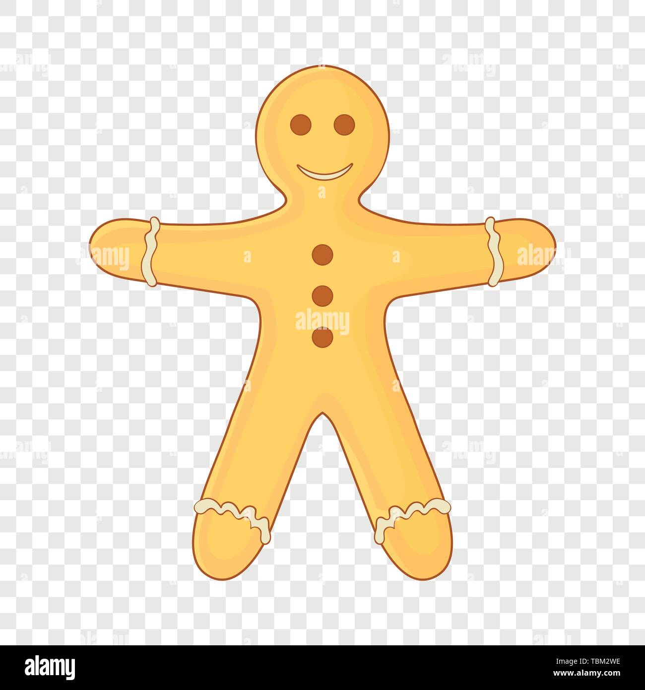 Gingerbread man icon, cartoon style Stock Vector Image & Art - Alamy