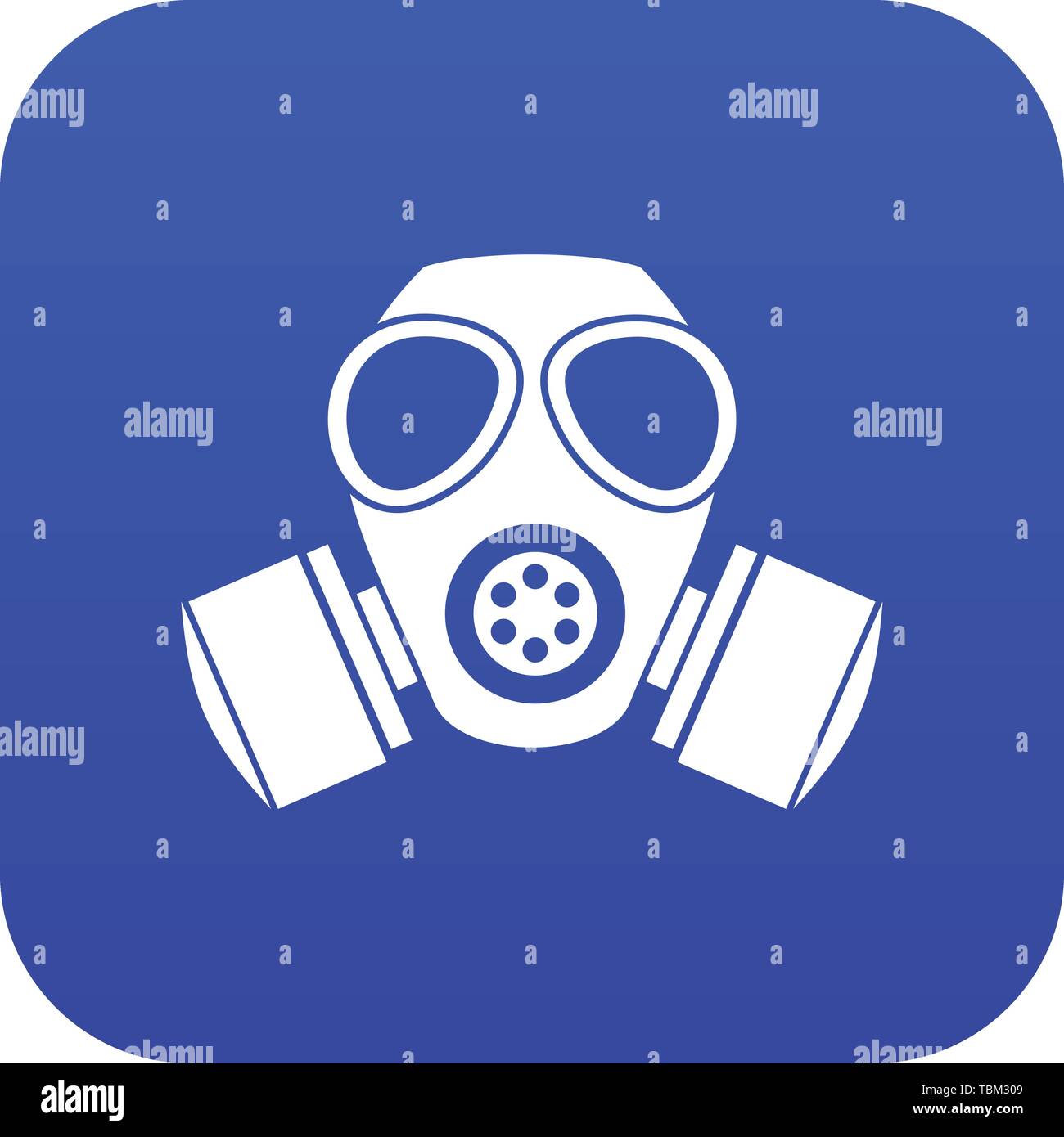 Chemical gas mask icon digital blue Stock Vector Image & Art - Alamy