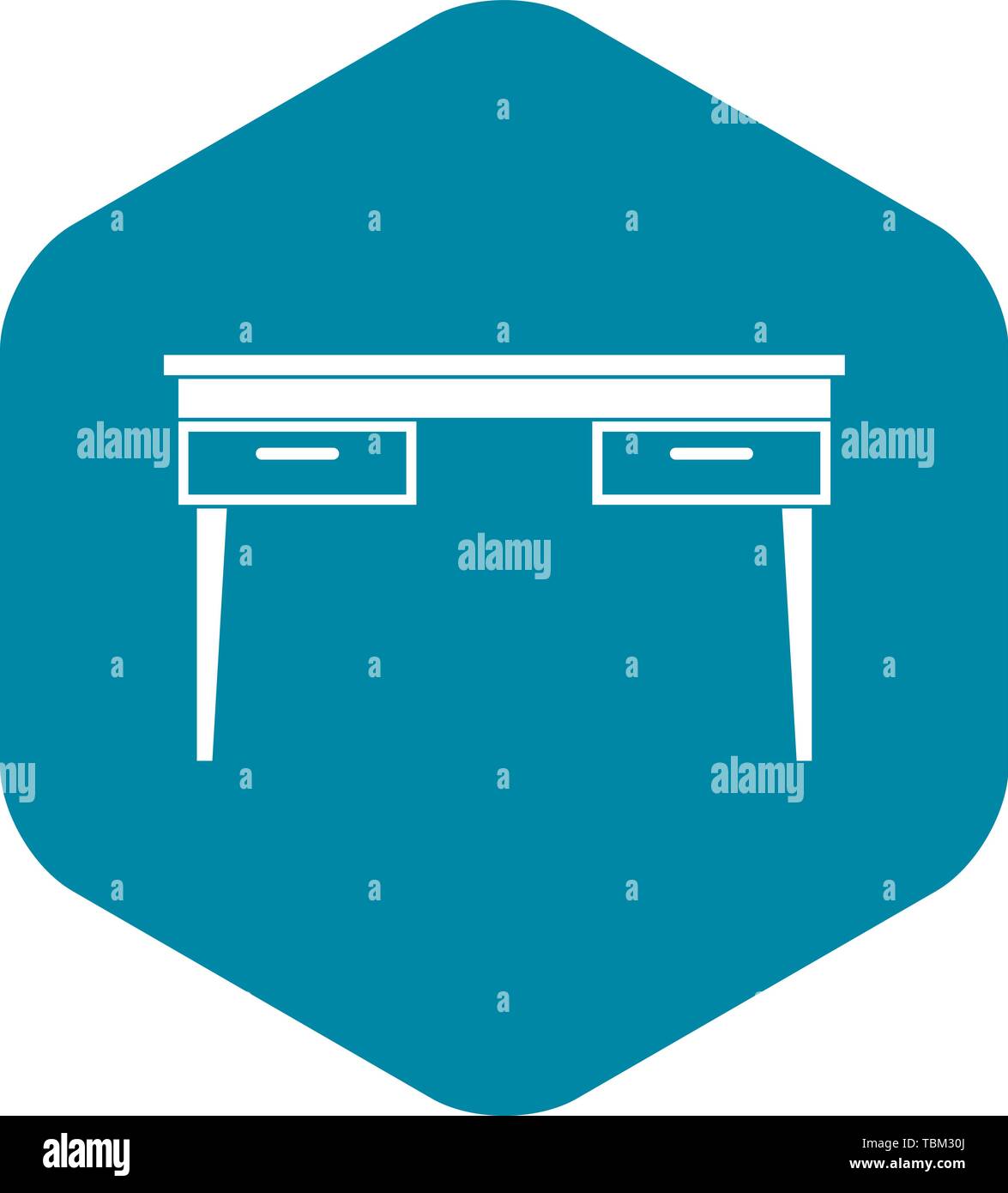 Wooden table icon simple Stock Vector Image & Art - Alamy