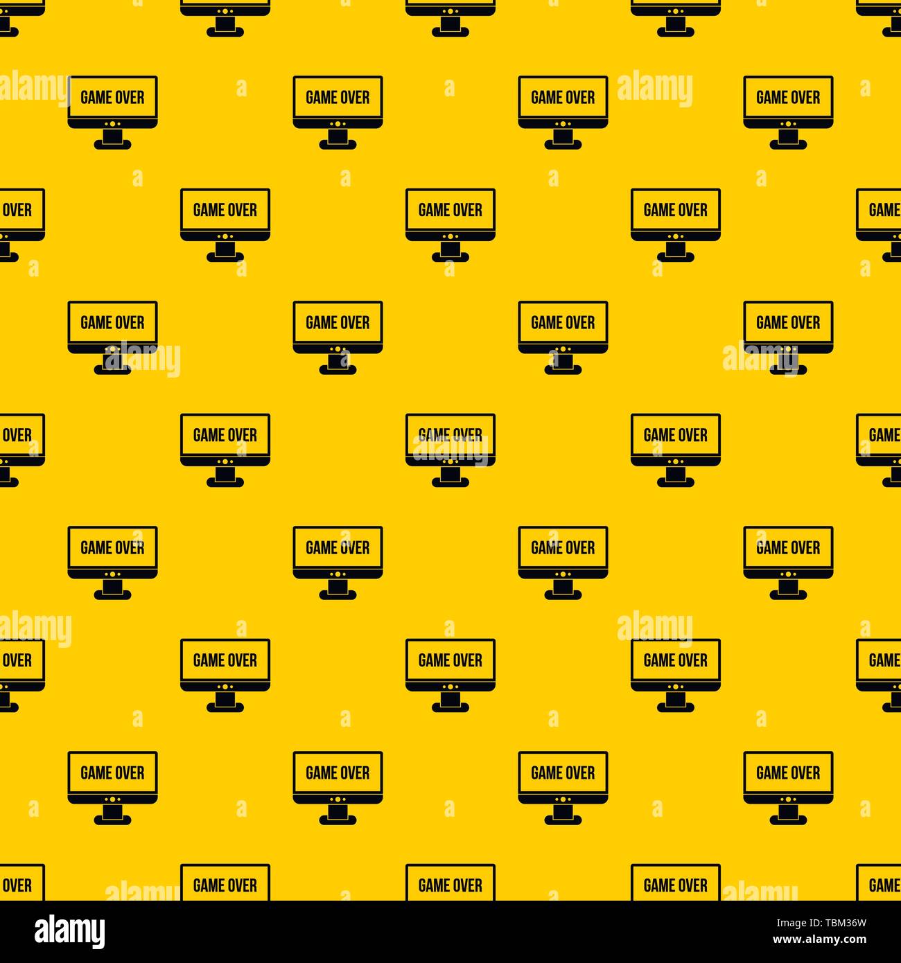Game over pattern vector Stock Vector Image & Art - Alamy