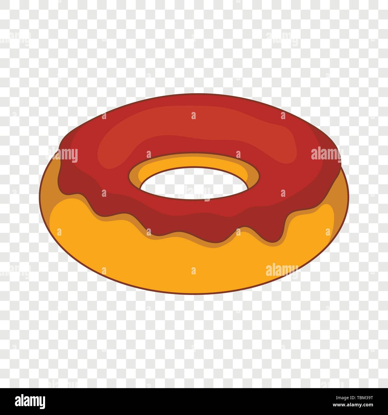 Chocolate donut icon, cartoon style Stock Vector Image & Art - Alamy