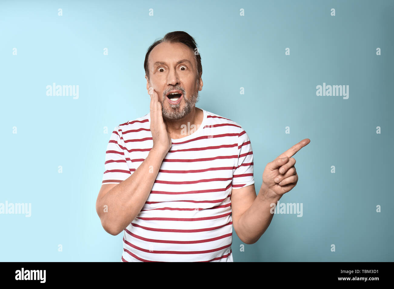 Shocked man showing emotions on hi-res stock photography and images - Alamy